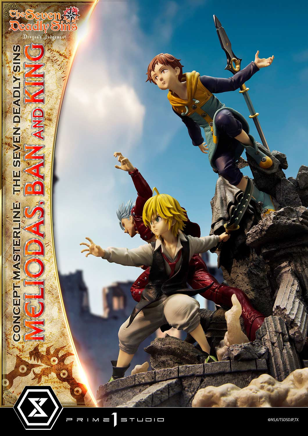 P1 CMNTZ-01 The Seven Deadly Sins Meliodas, Ban and King